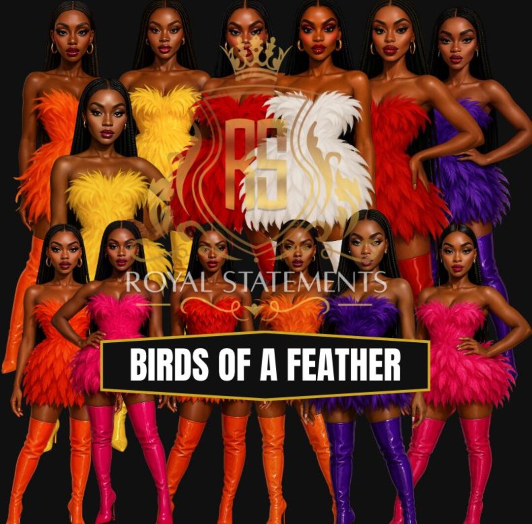 Birds of A Feather, Clipart, Black Women - Etsy Australia