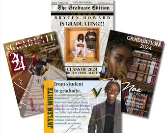 Editable Canva Graduation Template digital - Etsy