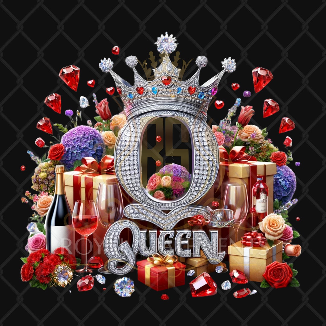 Bling Queen PNG, Clipart, Shirt Design, Queen Birthday - Etsy