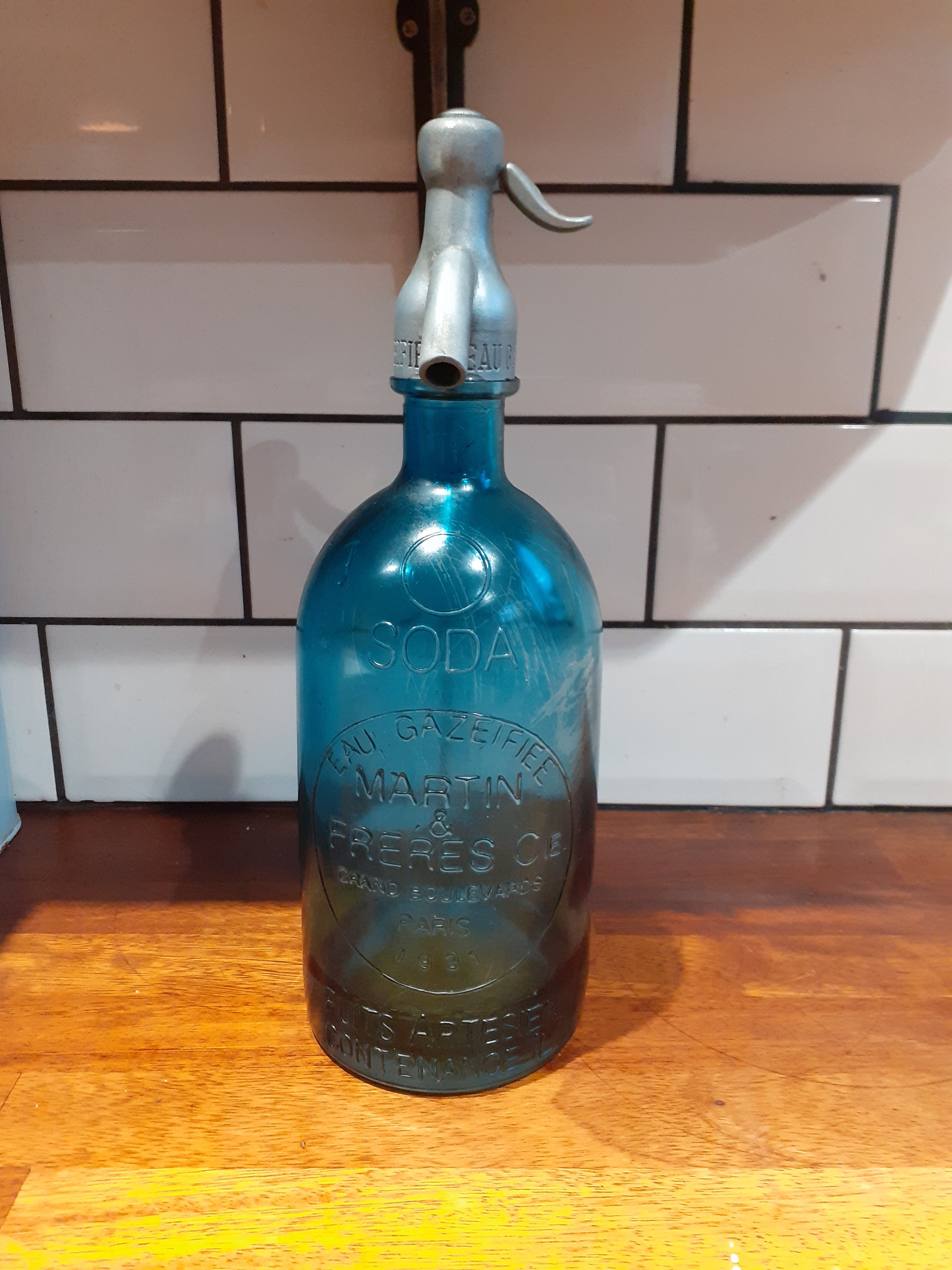 Martin & Freres Soda Bottle - Etsy UK
