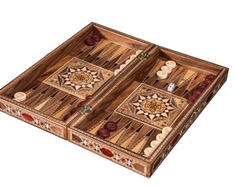 Handmade Backgammon Set Wood - Etsy