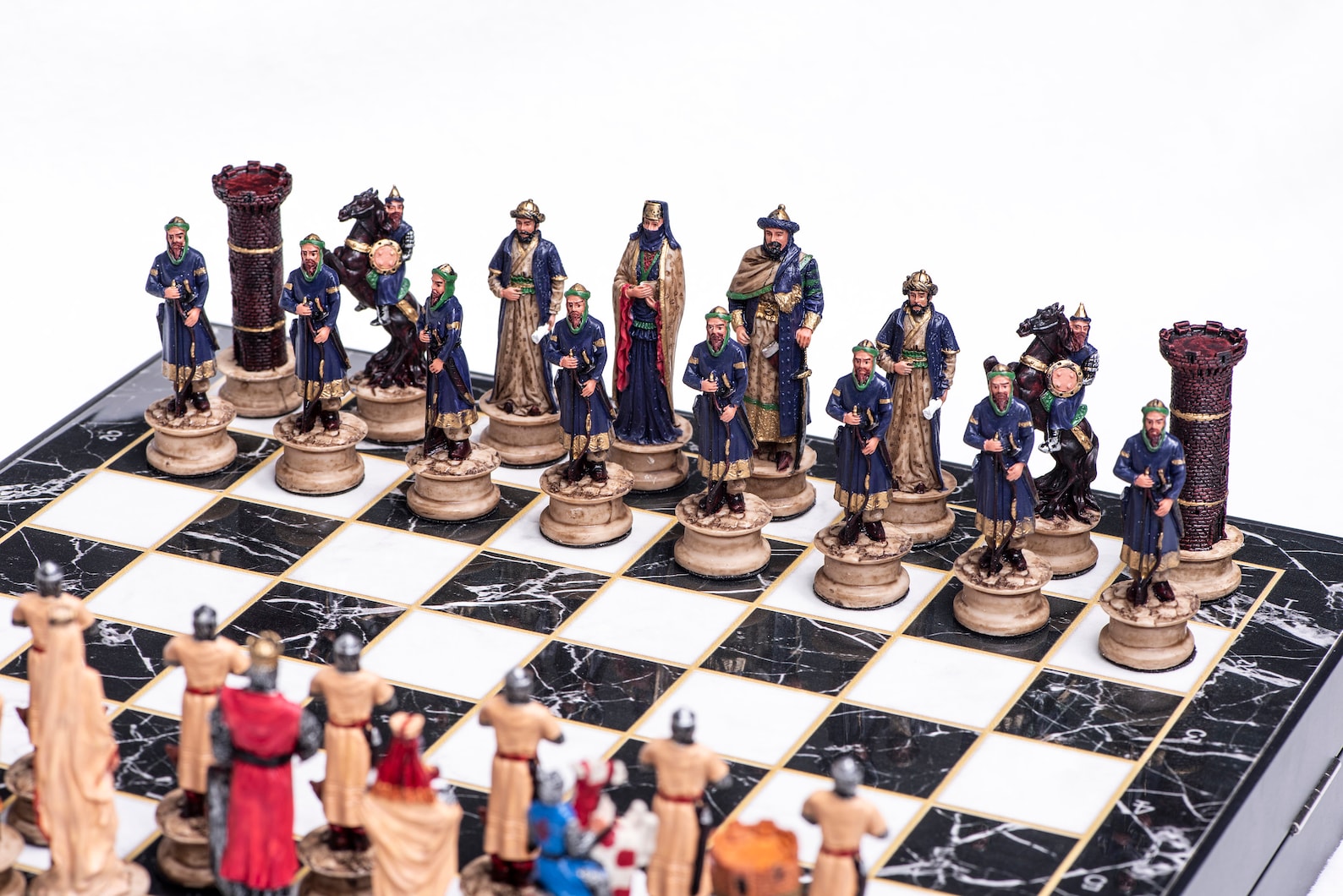 Personalized Crusader Chess Set Handmade Polyester Chess - Etsy