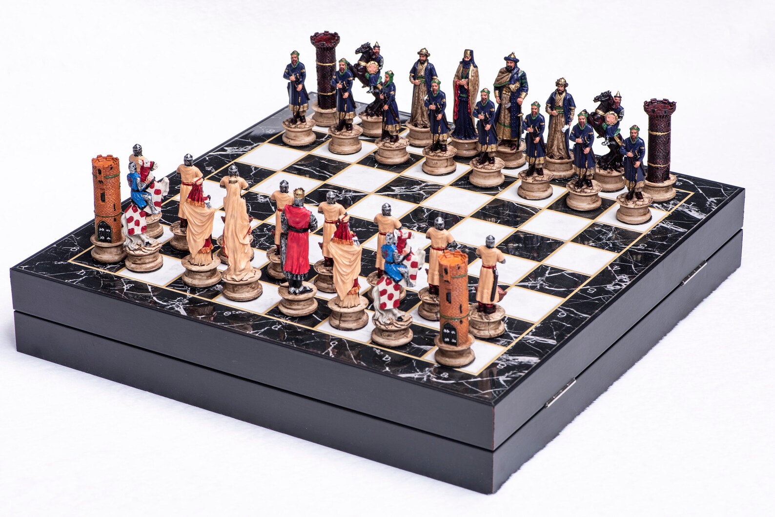 Personalized Crusader Chess Set Handmade Polyester Chess - Etsy