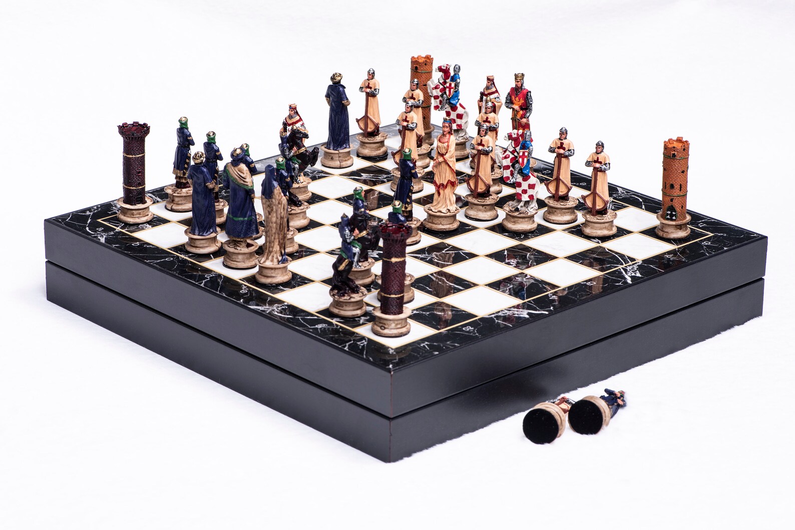 Personalized Crusader Chess Set Handmade Polyester Chess - Etsy