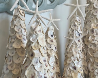 Oyster Shell Tree I Seashell Christmas Tree I Coastal Christmas Tree I ...