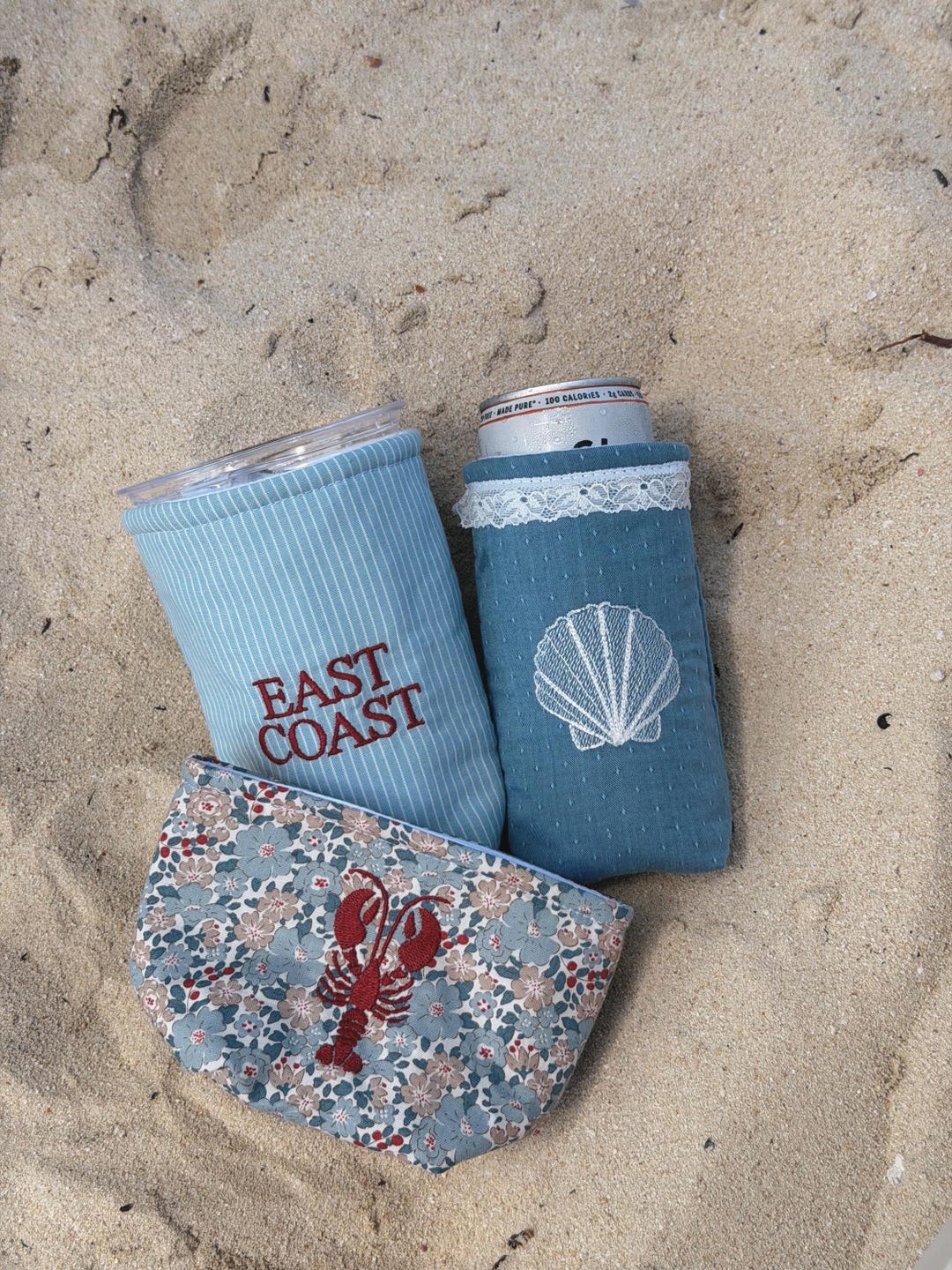 The Coastal Collection Drink Sleeves | Coffee, Weck Jar, Slim Can Cozy ...