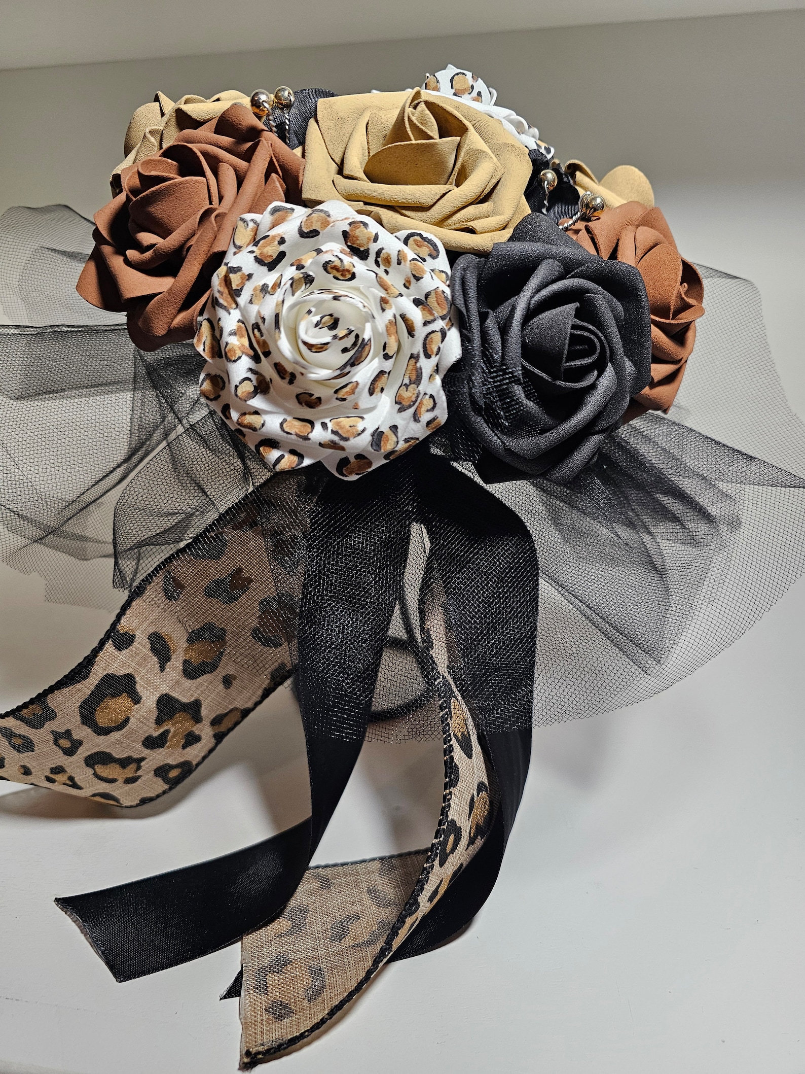 Leopard Print Wedding Bouquet. One of a Kind - Etsy