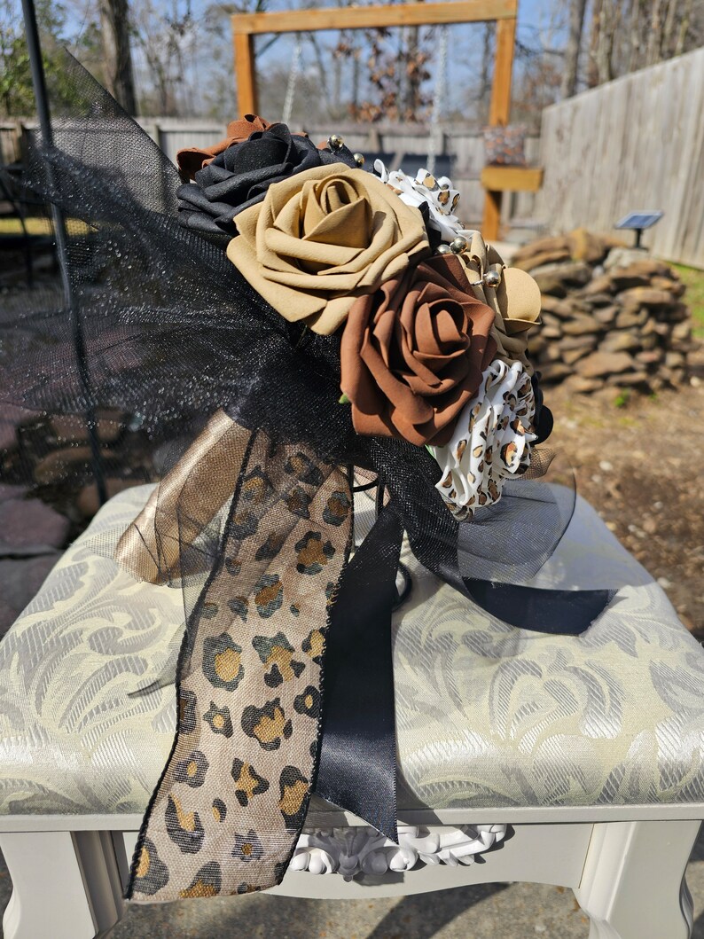 Leopard Print Wedding Bouquet. One of a Kind - Etsy
