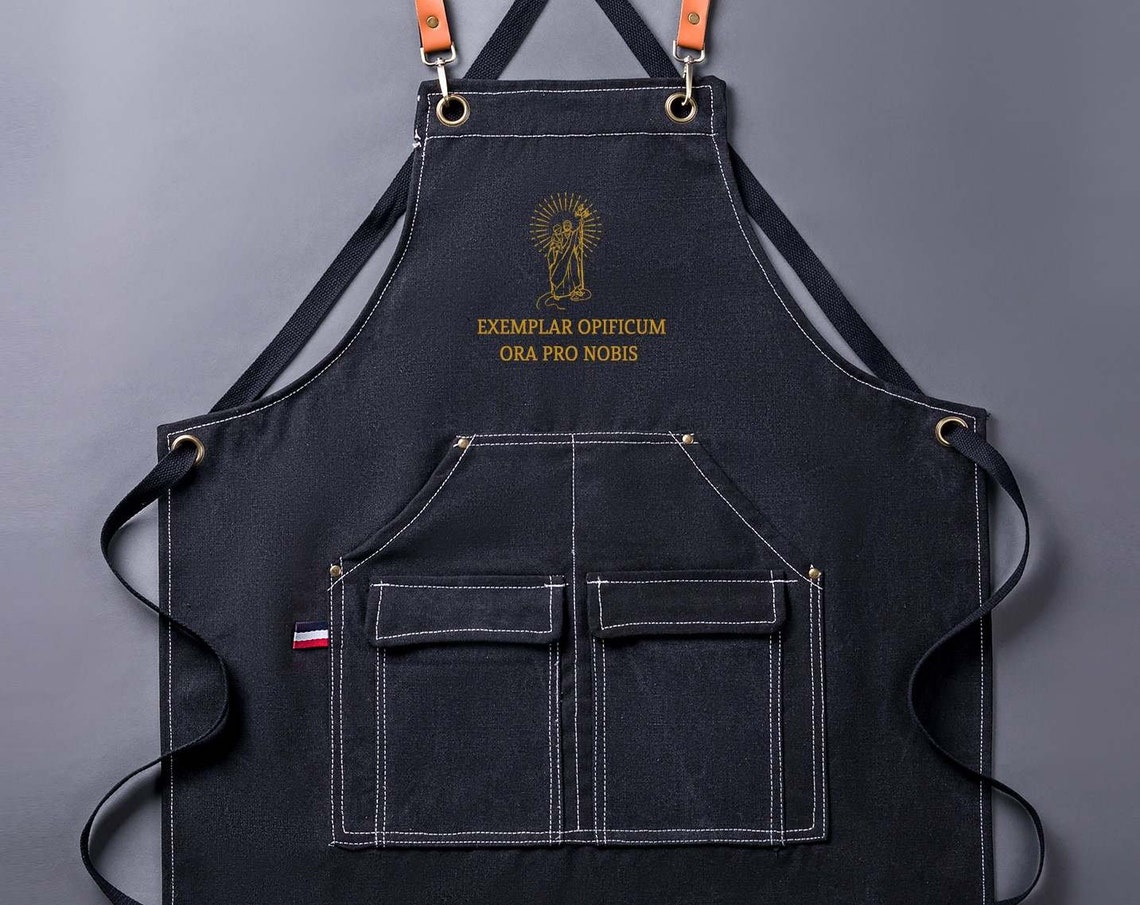 Exemplar Opificum Shop Apron, Shop Apron, Catholic Men, Cooking Apron ...