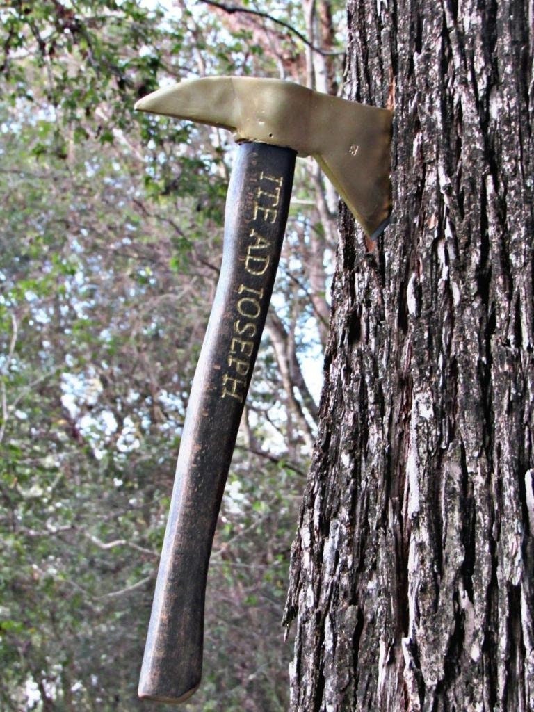 Terror Daemonum Axe Ite Ad Ioseph Catholic Mens Refinished, Stained ...