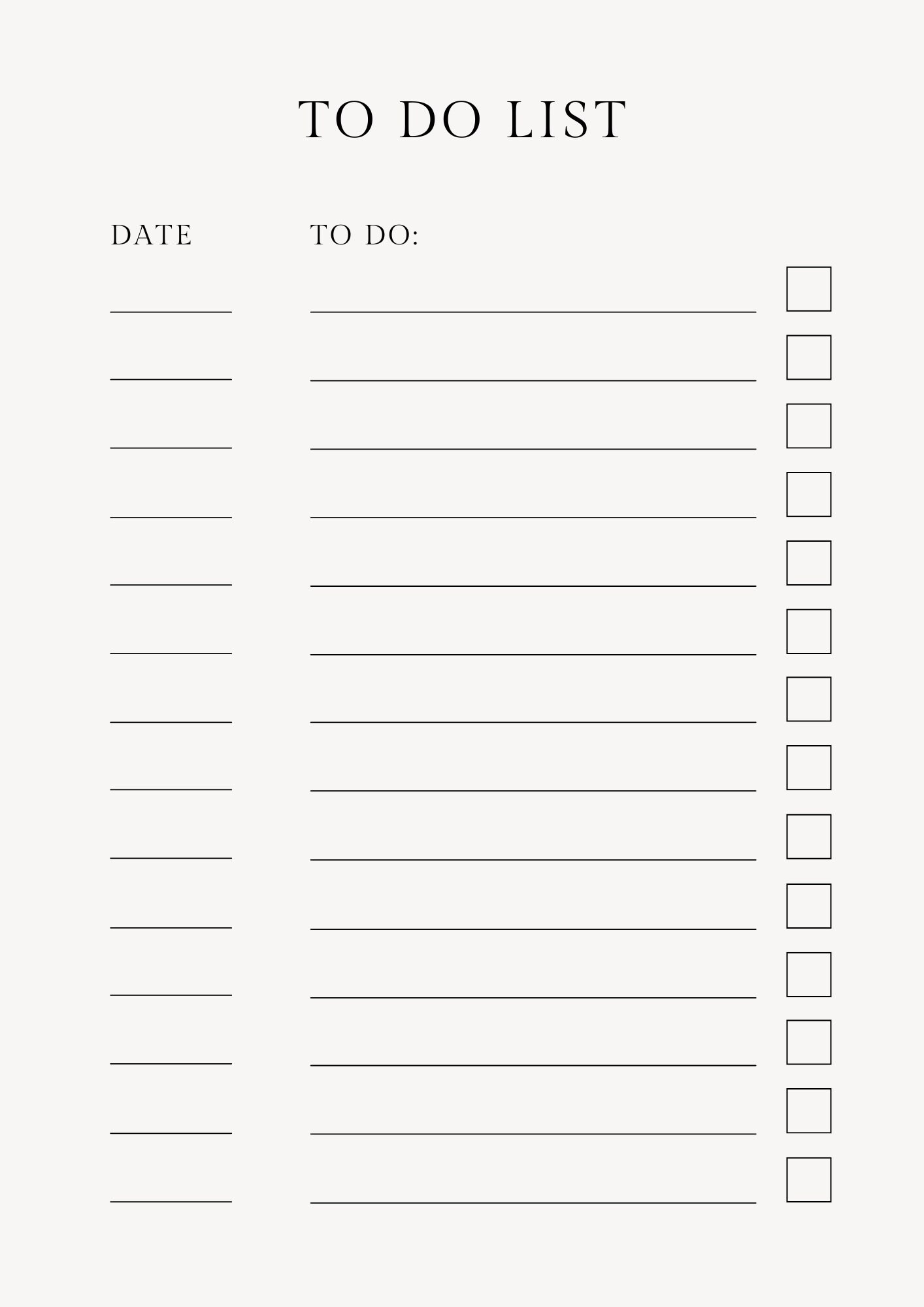 Beige Minimalist to Do List Planner - Etsy