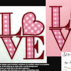 Buffalo Check LOVE – Design Pack - Etsy
