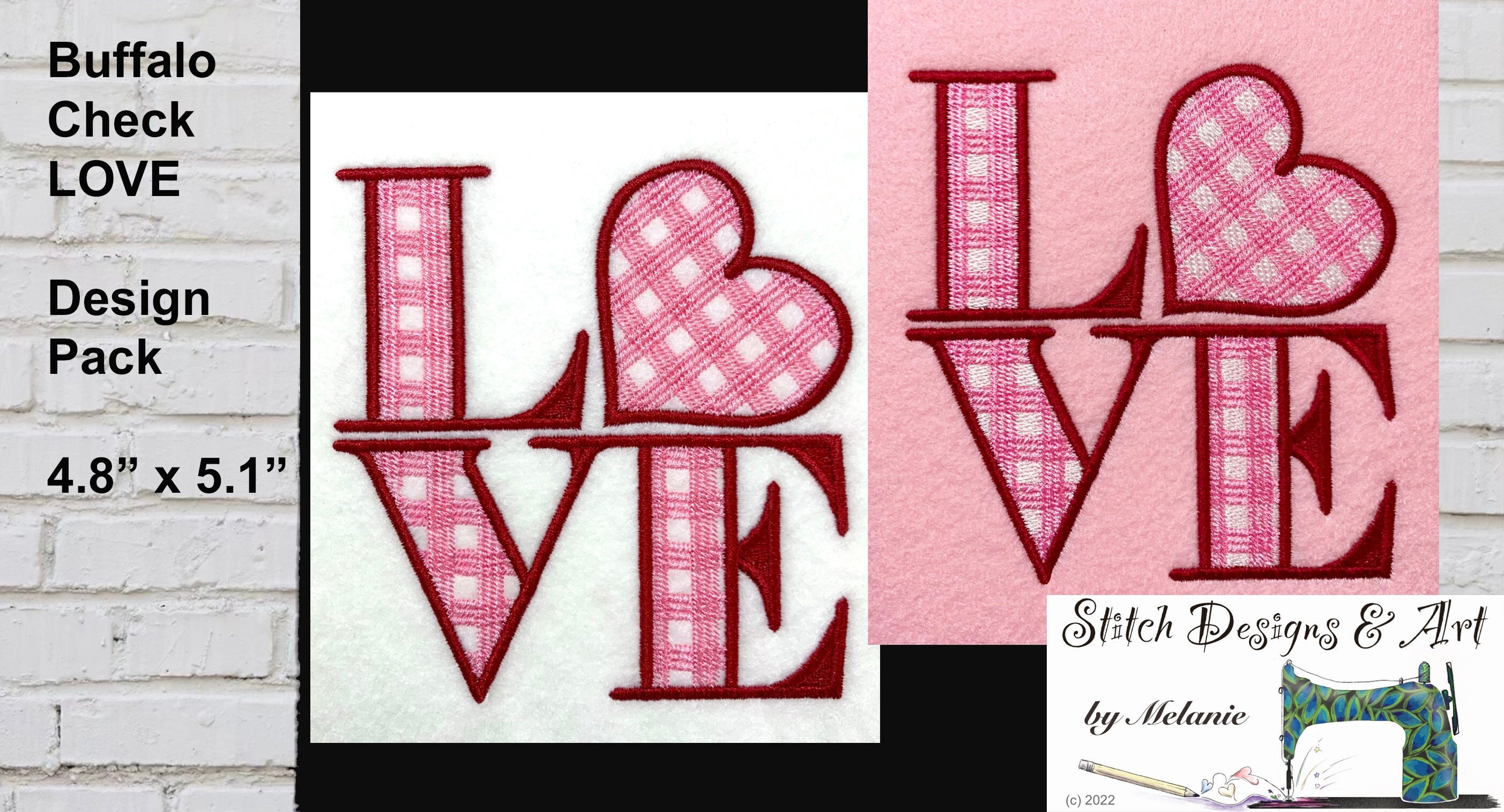 Buffalo Check LOVE – Design Pack - Etsy