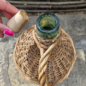 Collectible Vintage Wicker Demijohn 9 L.: Timeless Elegance - Etsy