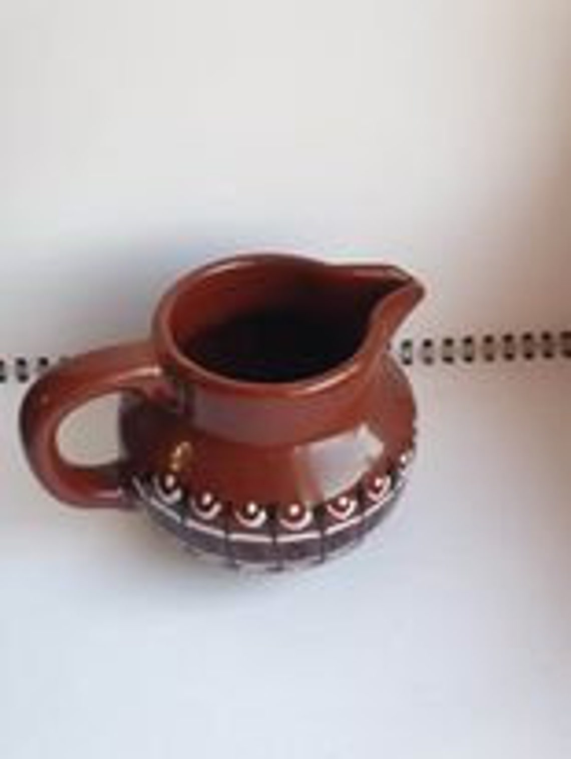 Vintage Ceramic Jug for Wine, Brandy With a Traditional Trojan Pattern ...