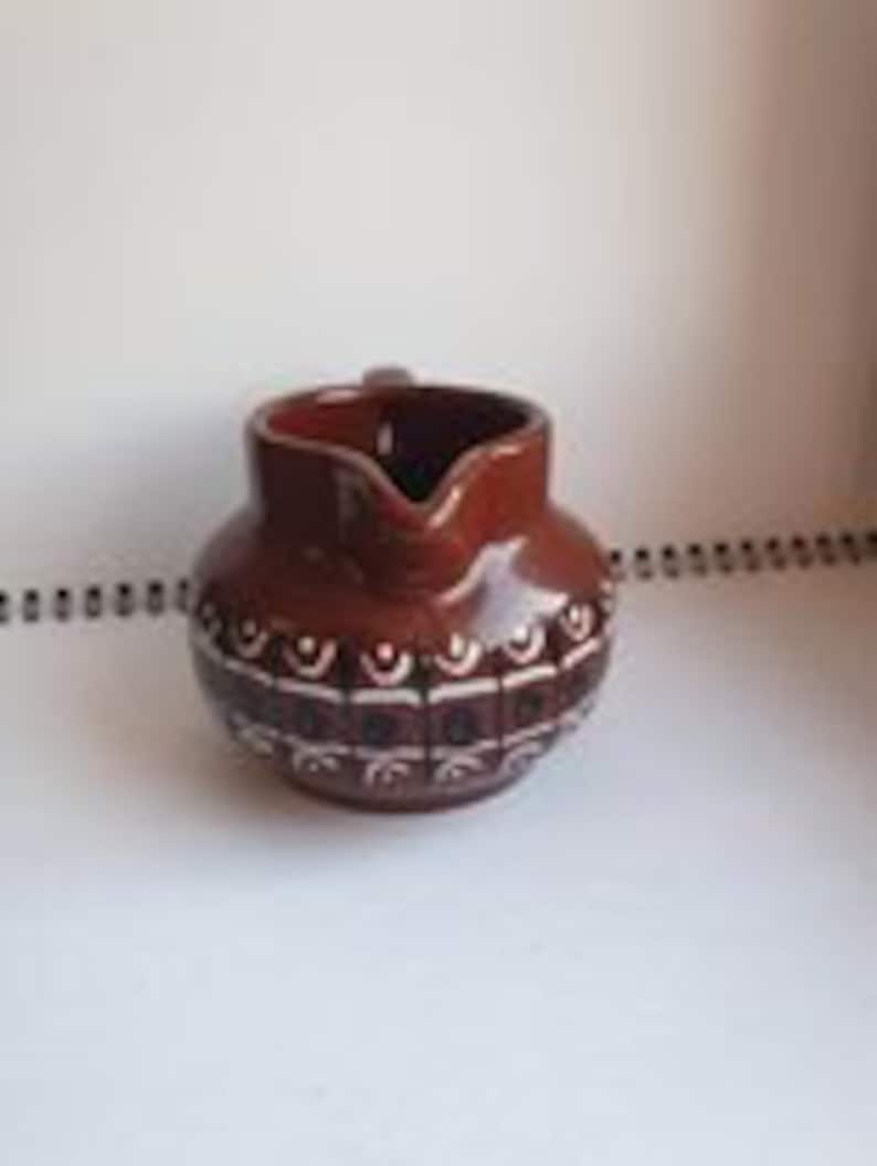 Vintage Ceramic Jug for Wine, Brandy With a Traditional Trojan Pattern ...