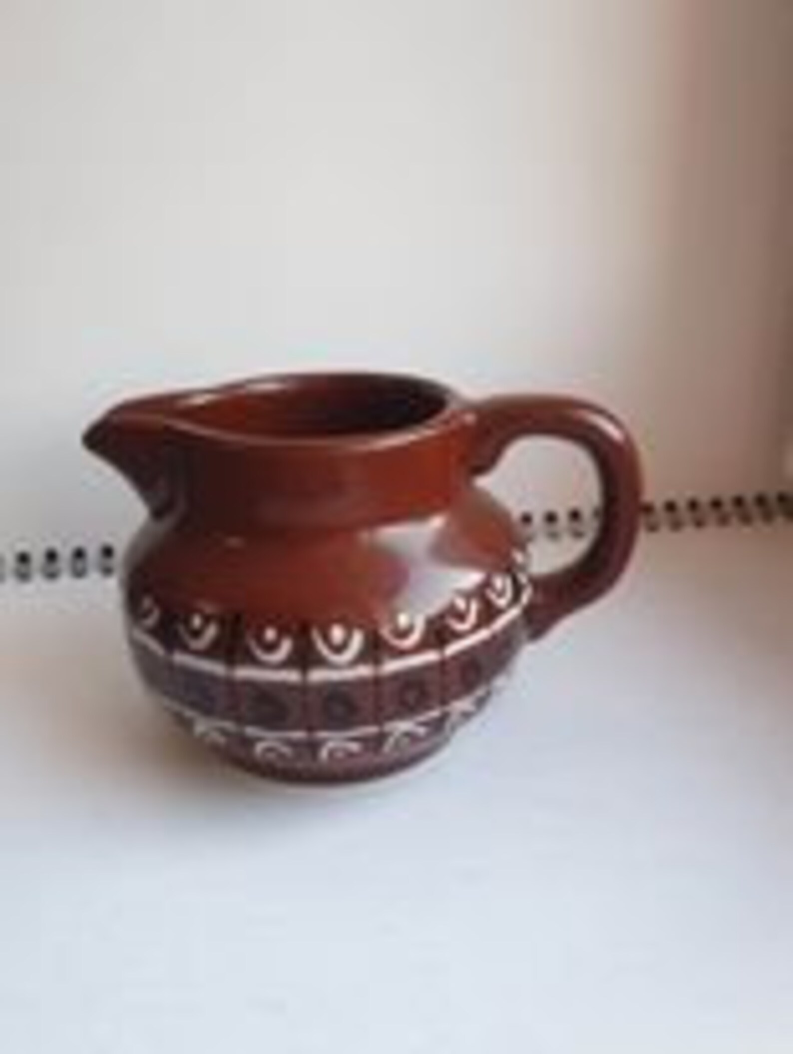 Vintage Ceramic Jug for Wine, Brandy With a Traditional Trojan Pattern ...