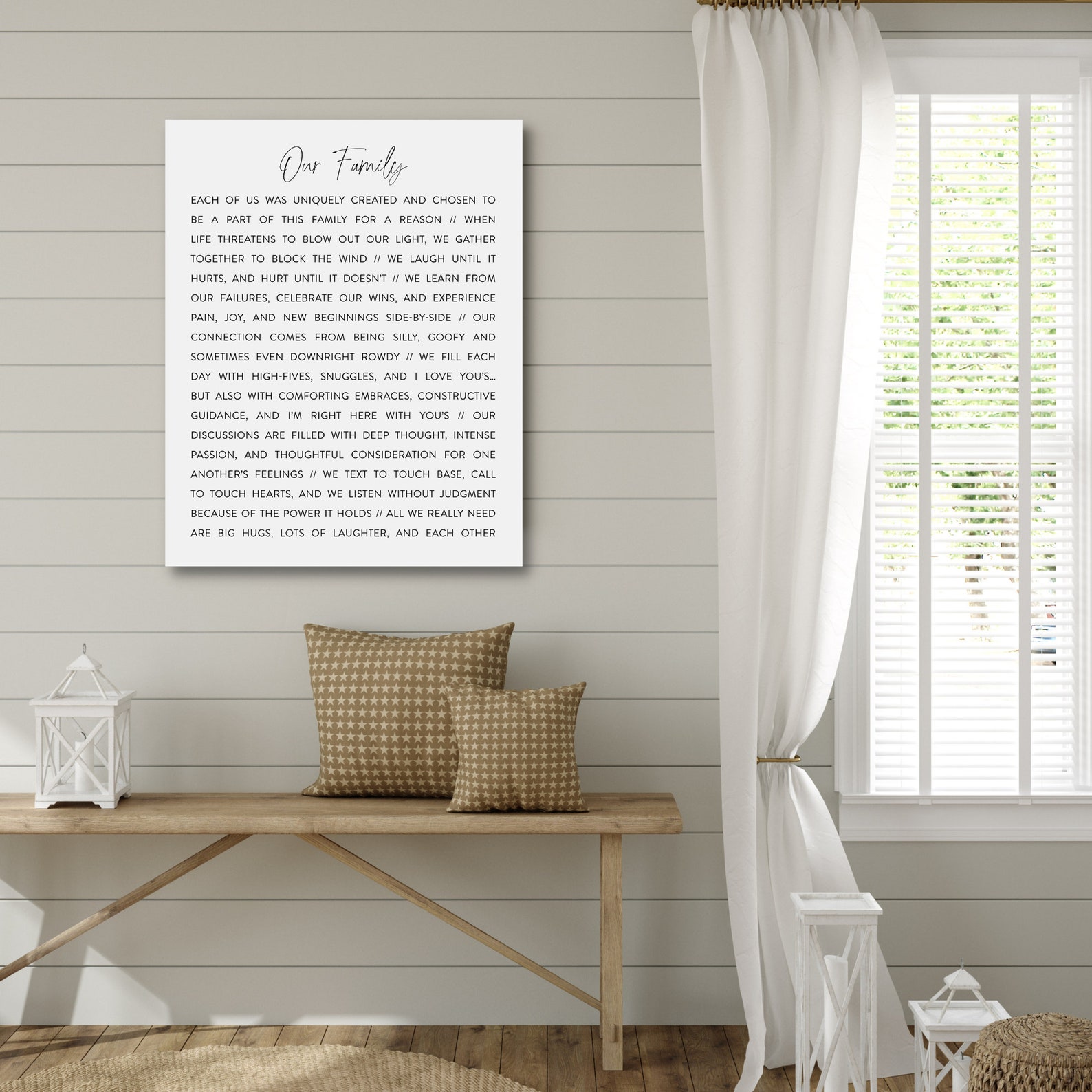 Together Family Manifesto - Core Values - Family Values - Goals - Wall ...