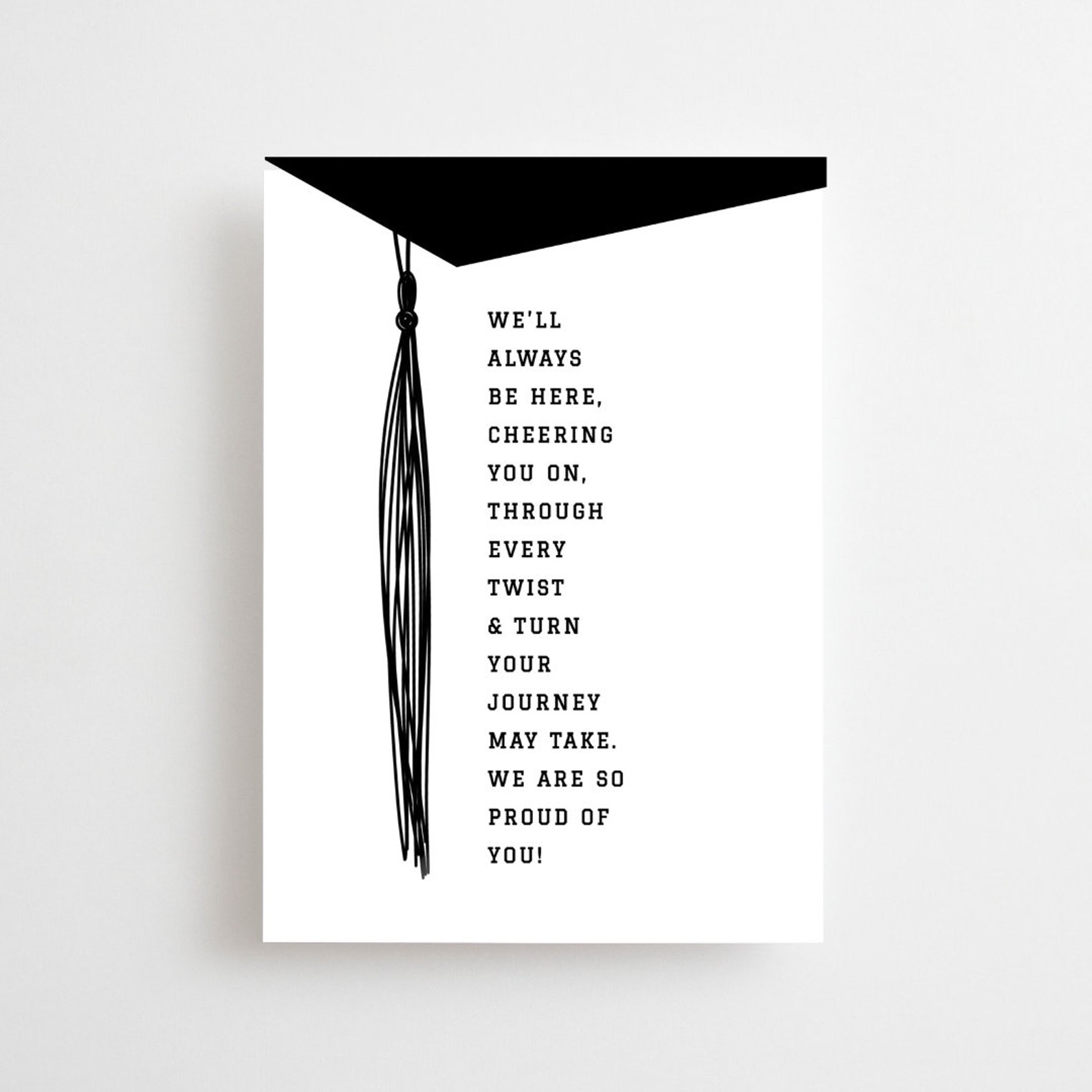 Graduation Card: Affirmations, Well Wishes, High School, College - Etsy