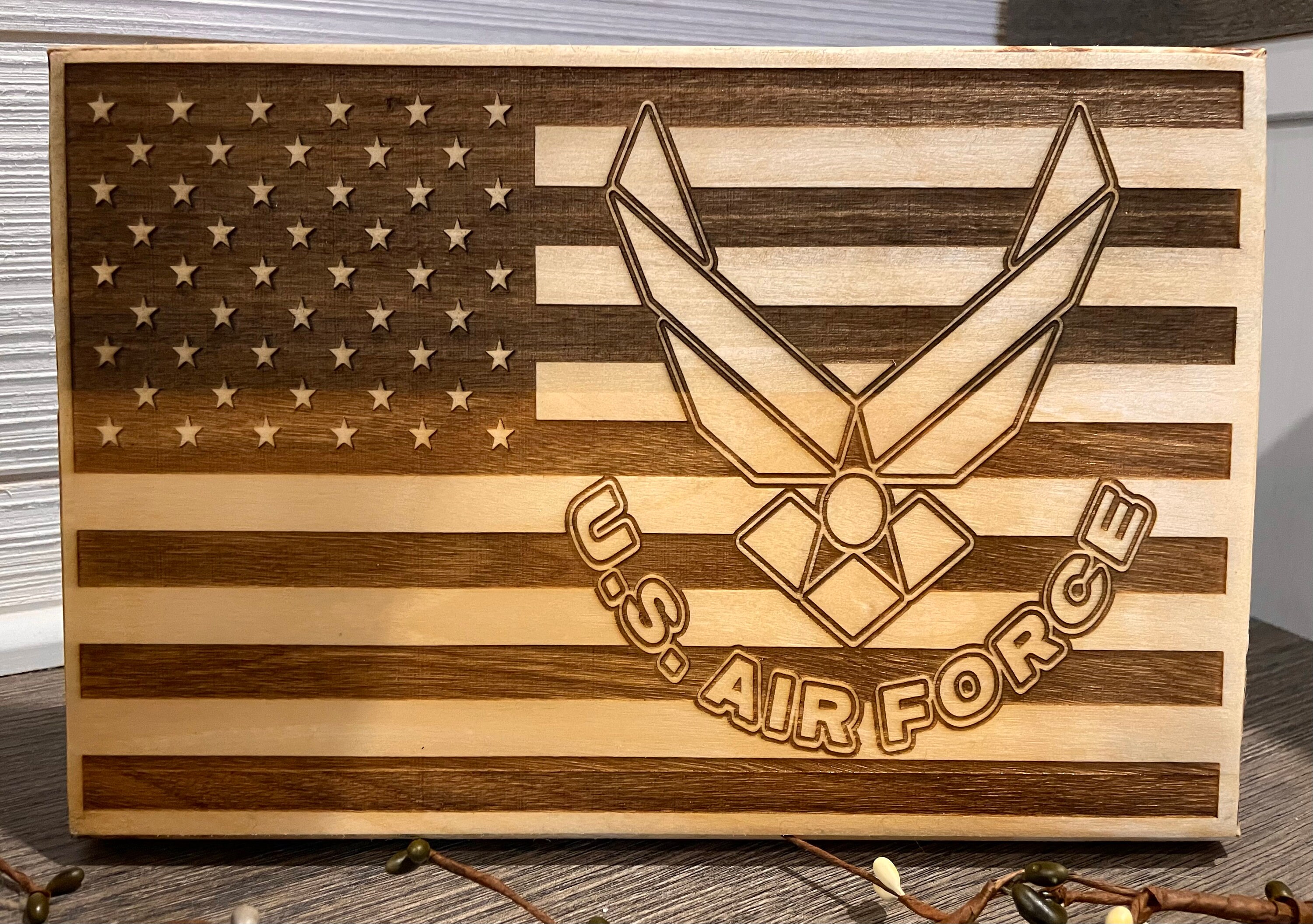 Us Air Force Flag Emblem