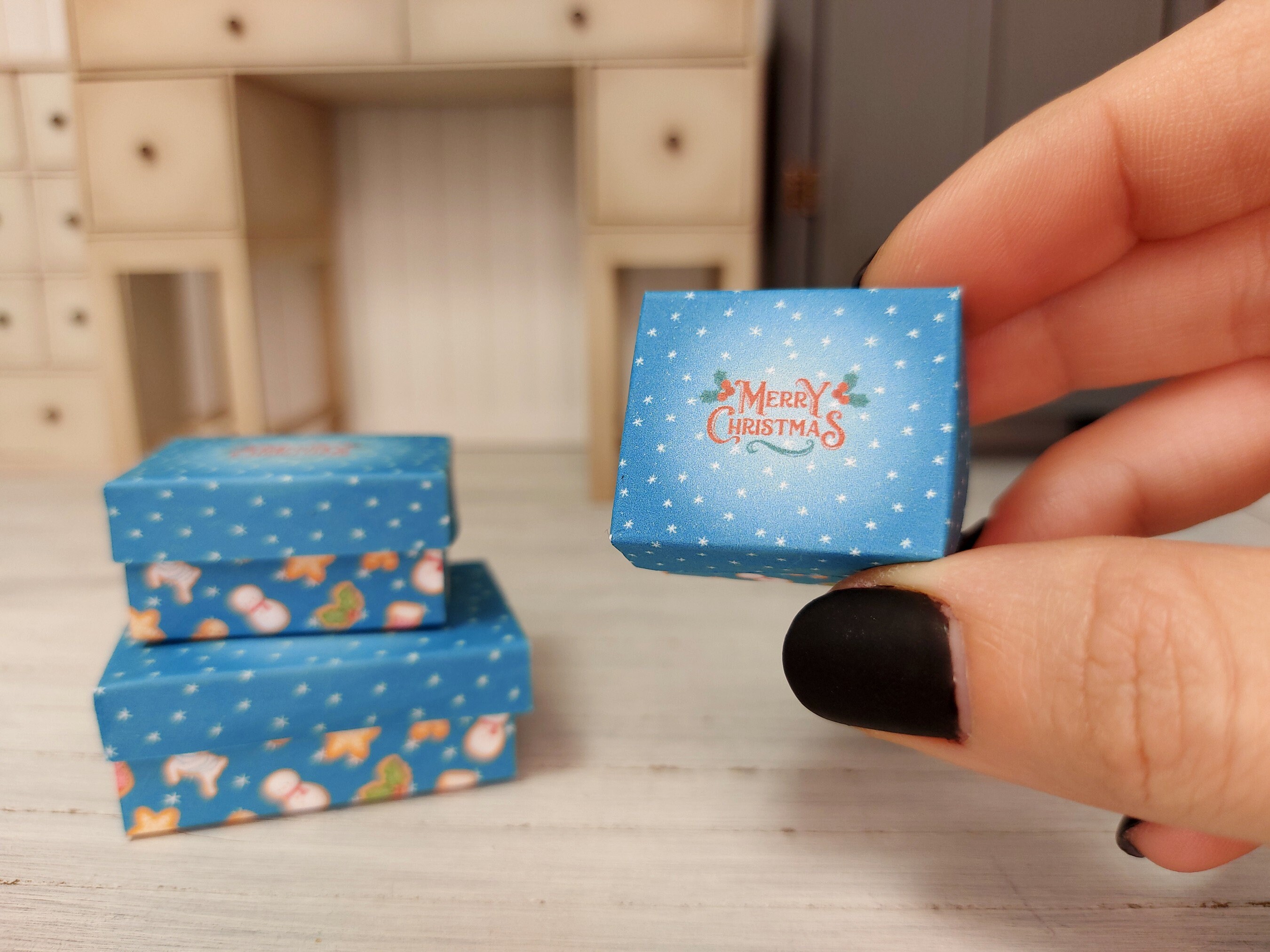 Miniature Christmas Boxes 1/6 Scale Instant Digital Download PDF ...