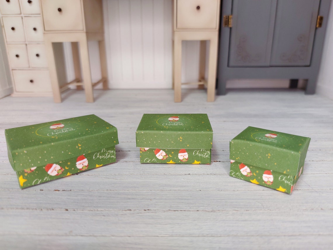 Miniature Christmas Boxes 1/6 Scale Instant Digital Download PDF ...