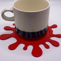 Crochet Pattern Coaster Splat Lizard Funny Handmade Design for Mug or ...