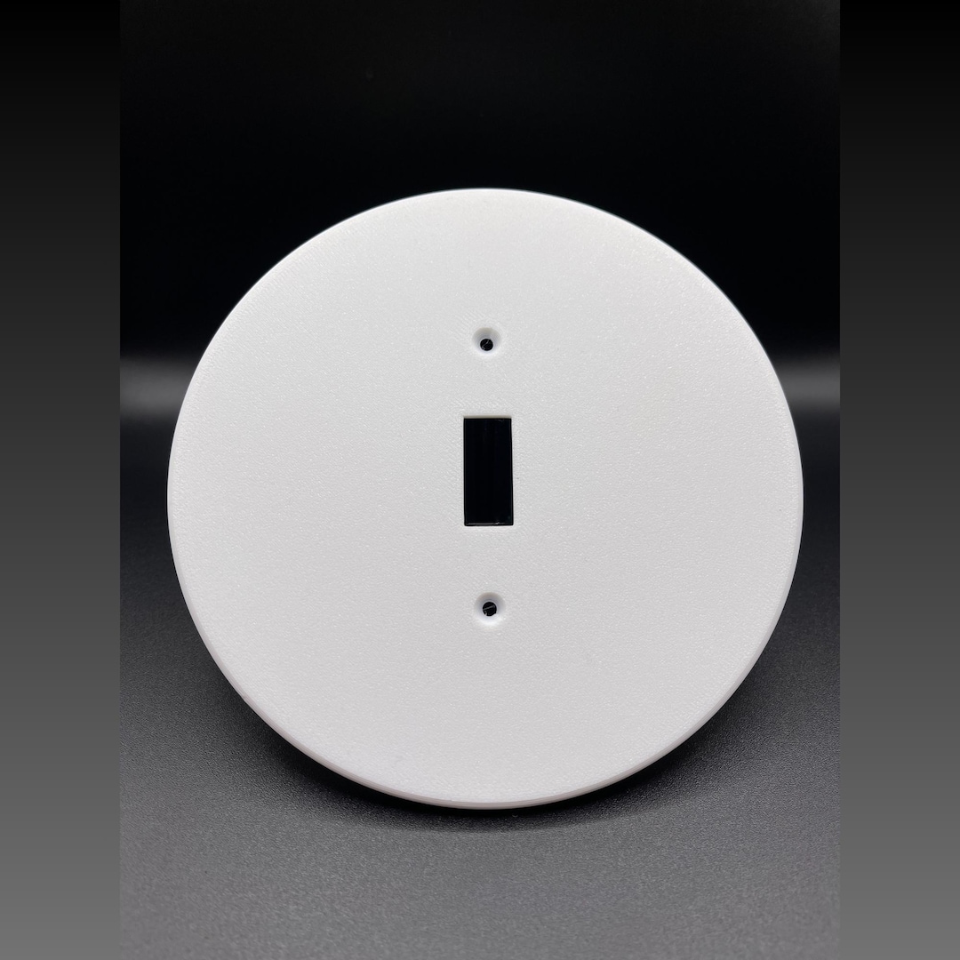 Round Circle Light Switch Cover - 3D Printed - Etsy
