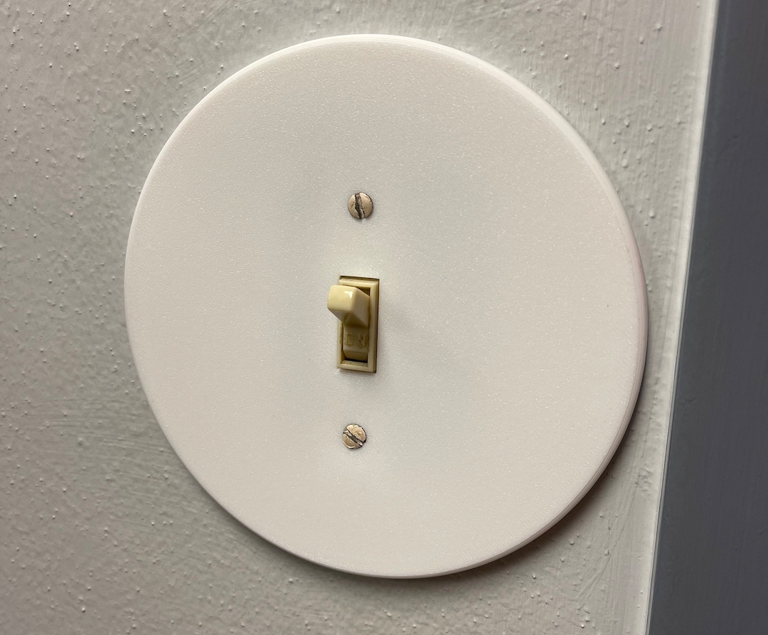 Round Circle Light Switch Cover 3D Printed - Etsy
