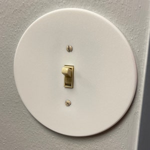 Round Circle Light Switch Cover - 3D Printed - Etsy