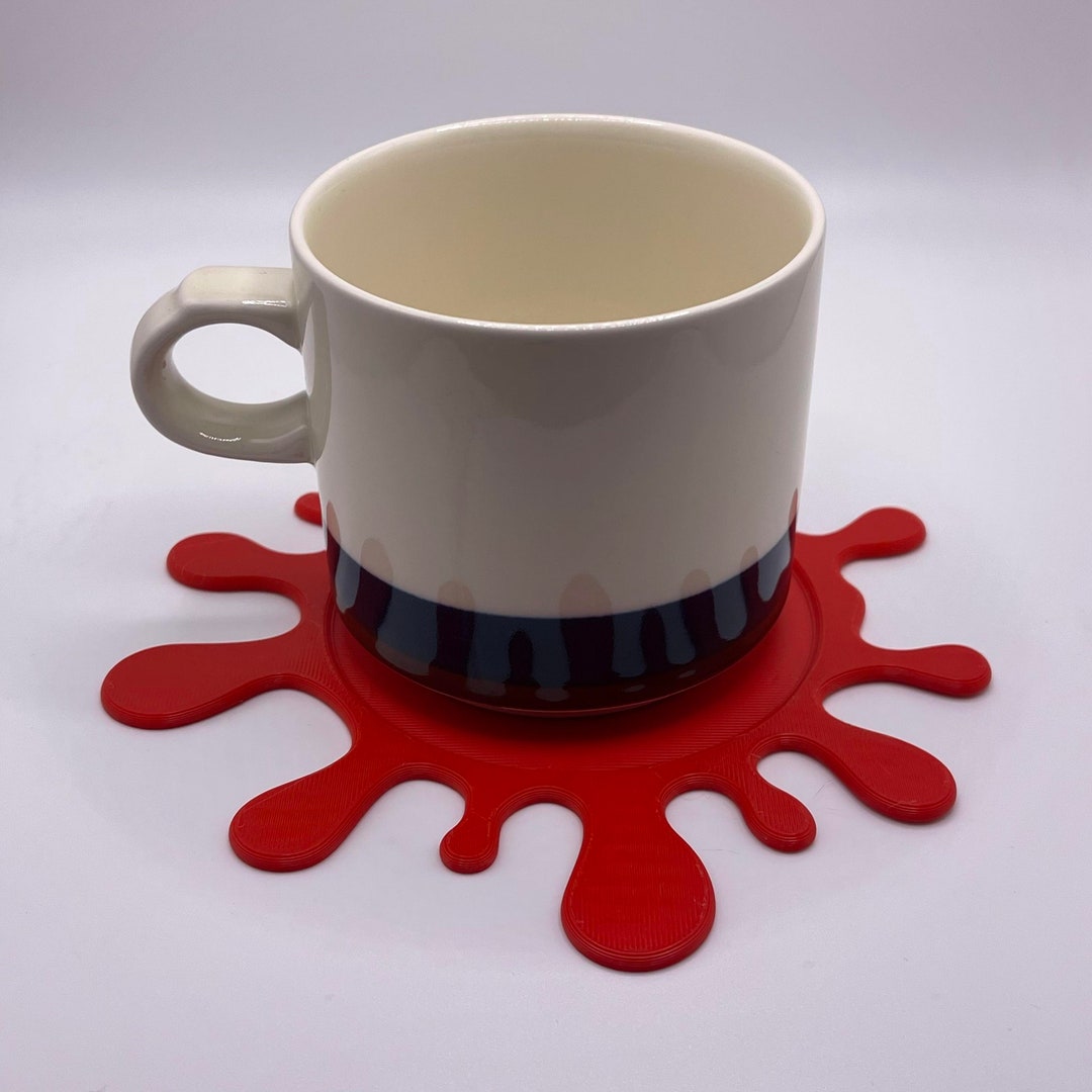 Splat Slime Splatter Coaster - 3D Printed - Etsy