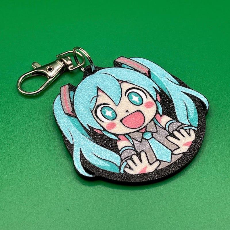 Hatsune Miku Keychain - Etsy