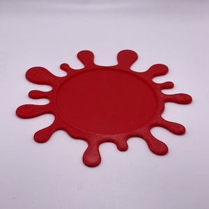 Splat Slime Splatter Coaster - 3D Printed - Etsy