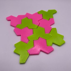 3D Printed Einstein Tiles Aperiodic Shapes Infinite Puzzle - Etsy
