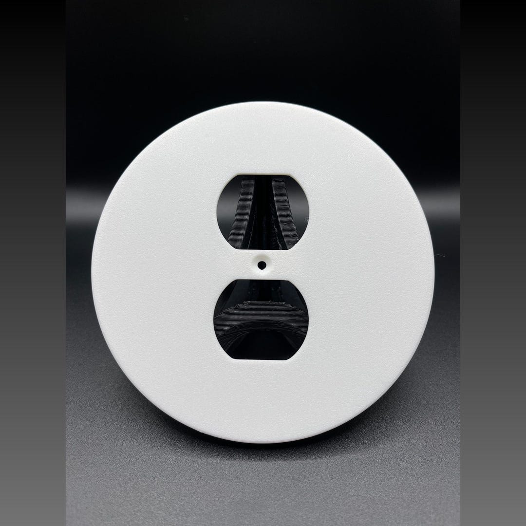 Round Circle Outlet Cover - 3D Printed - Etsy