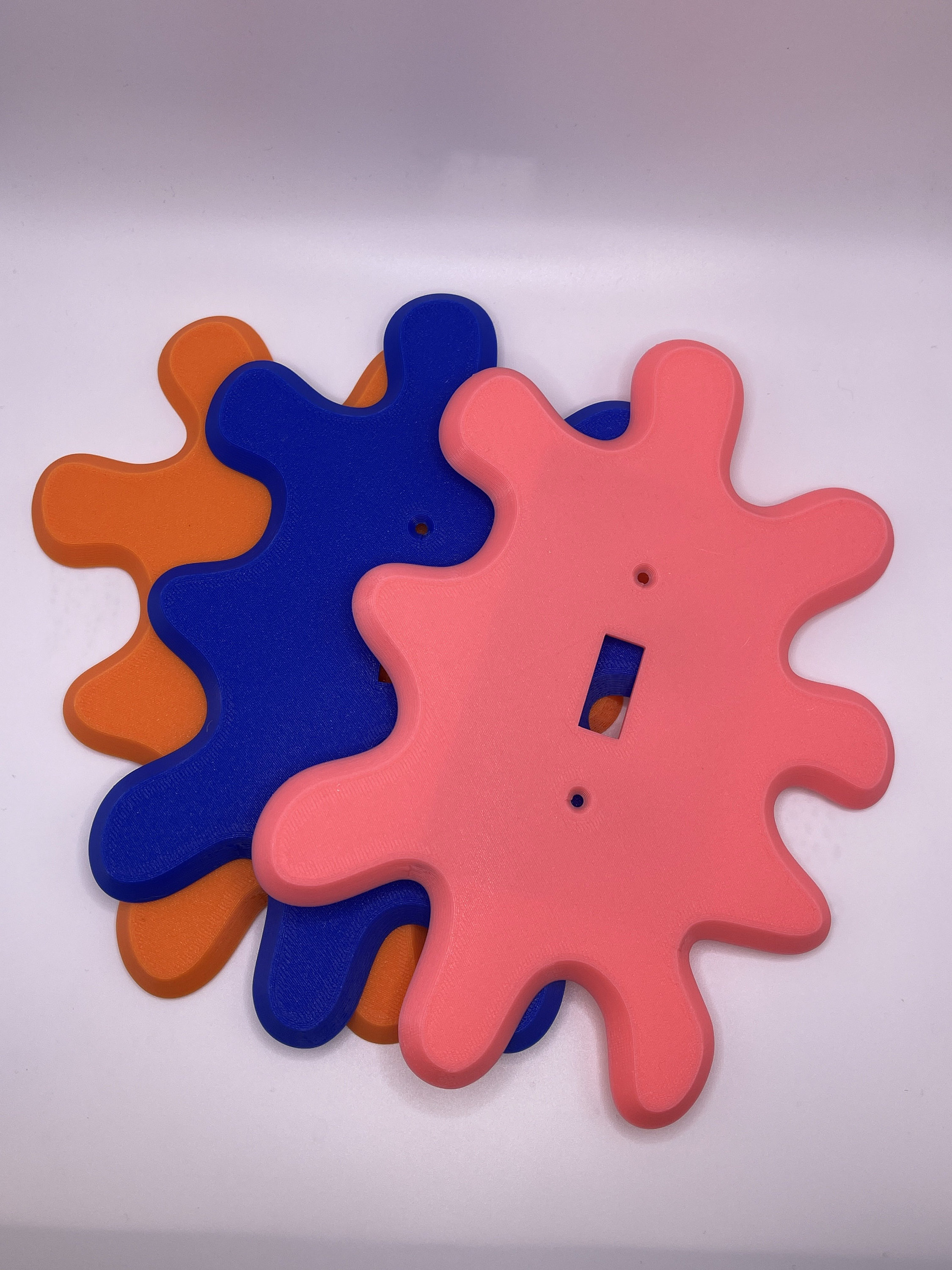 Splat Slime Light Switch Cover – 3D Printed Retro Wall Plate, Quirky ...