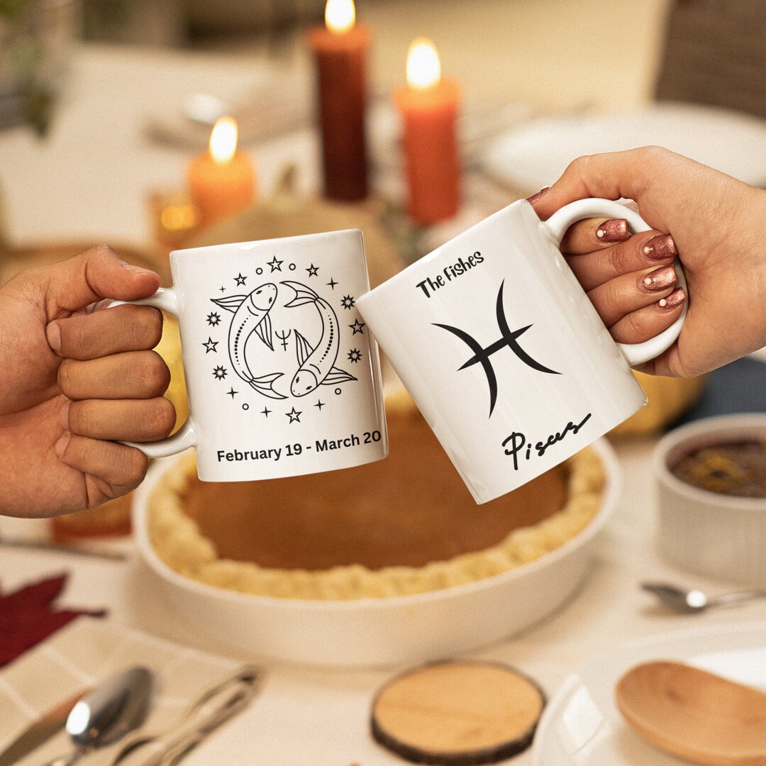 Ceramic Mug 11oz Pisces, Zodiac Collector's Item, Astrology-themed ...