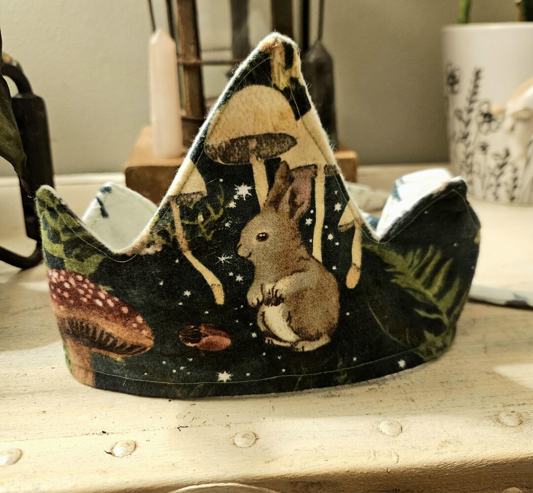 Woodland Creature Fabric Crown, Dress up and Imaginative Play - Etsy
