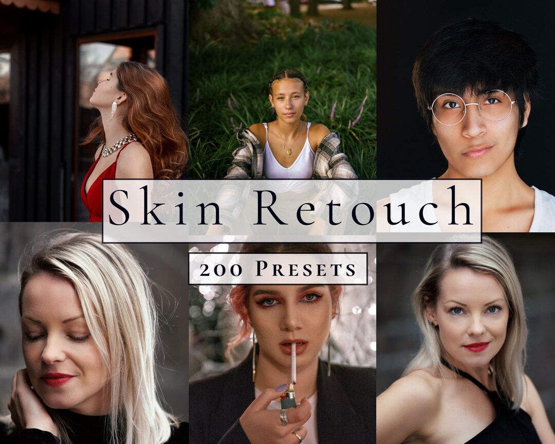 Skin Retouch Lightroom Presets Bundle Desktop Presets - Etsy