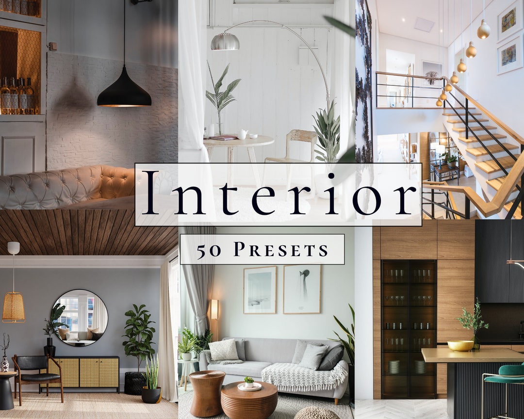 Premium Interior Preset Presets Lightroom Presets Bundle - Etsy