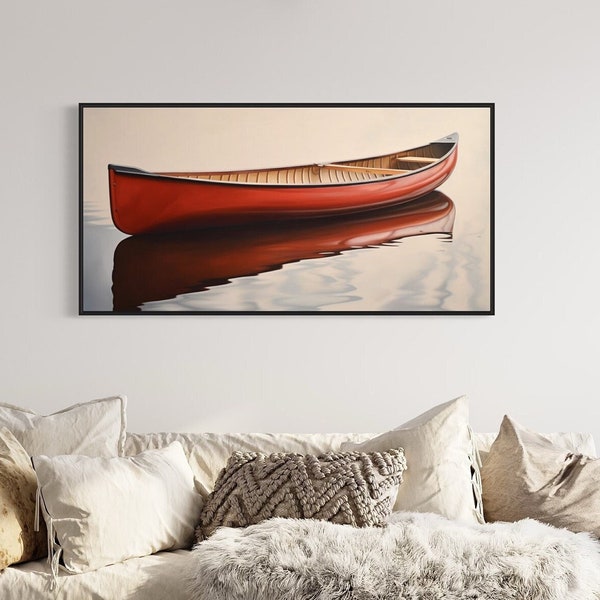Red Canoe - Etsy