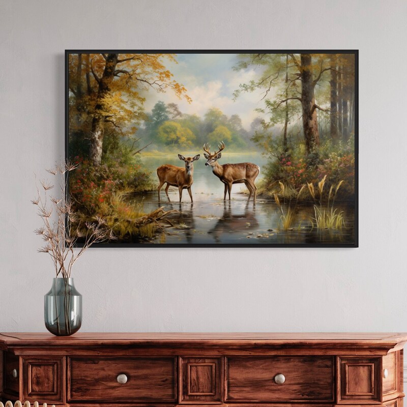 Paint by Number Deer - Etsy