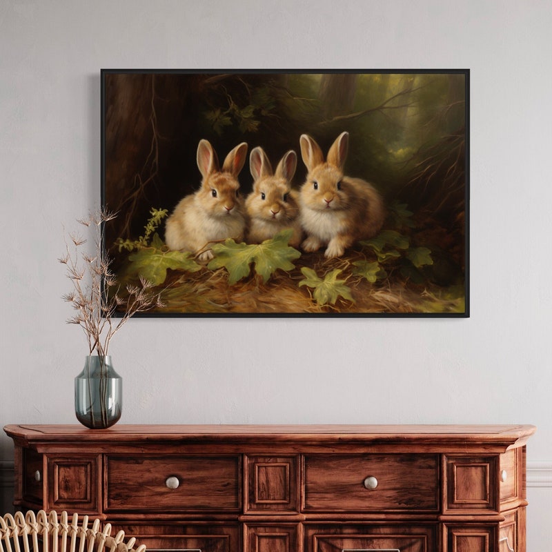 Rabbit Wall Art - Etsy