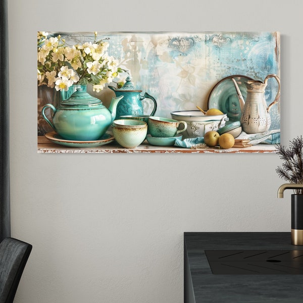 Teal Kitchen Decor - Etsy