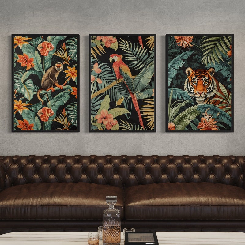 Jungle Animals Art - Etsy