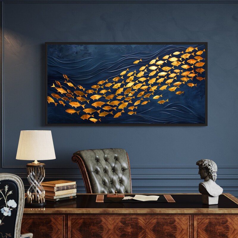 Modern Fish Painting - Etsy
