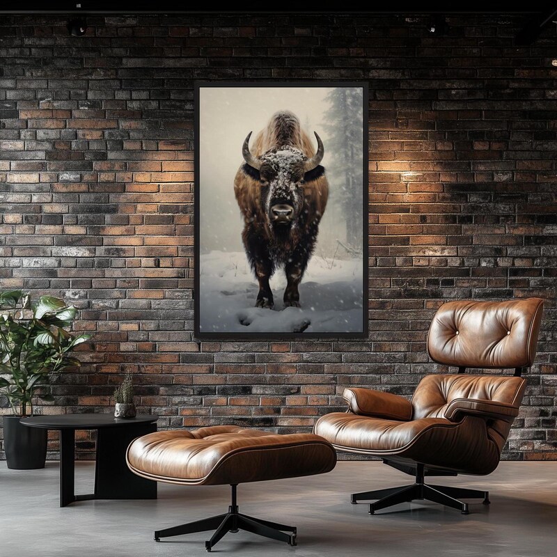 Large Buffalo Print - Etsy