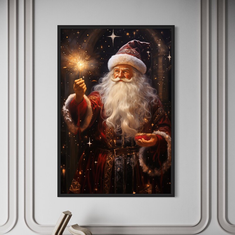 Santa Art Print - Etsy
