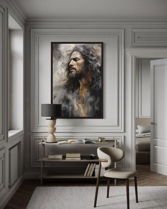 Christian Wall Murals Wolf Canvas, Christian Wall Decor, Bible Verse