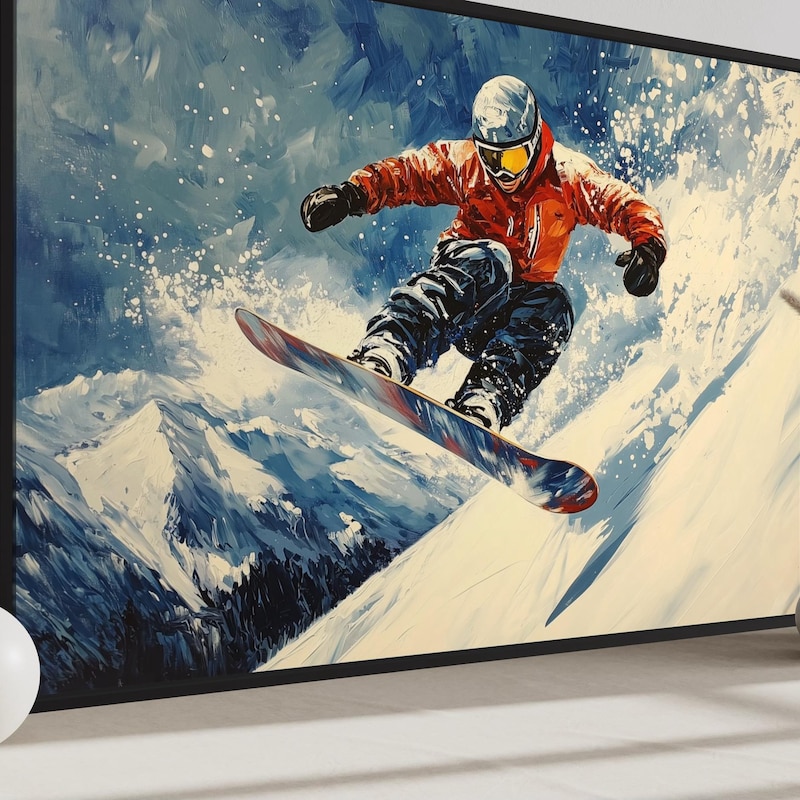 Snowboard Paintings - Etsy